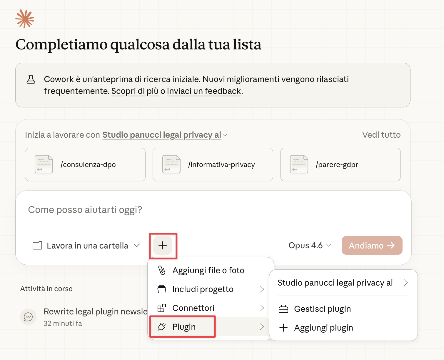 Claude Chat + Claude Cowork + Legal Plugin. Tutorial completo per ...