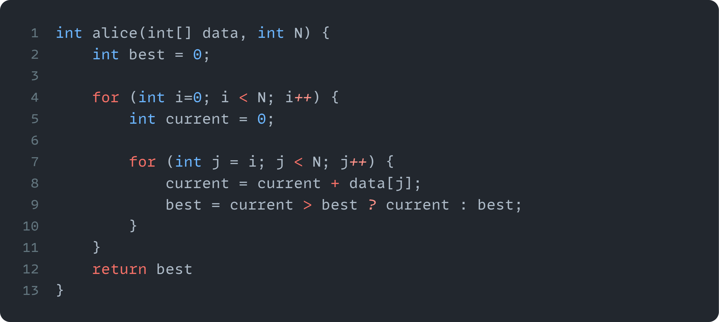 Comparing Algorithms