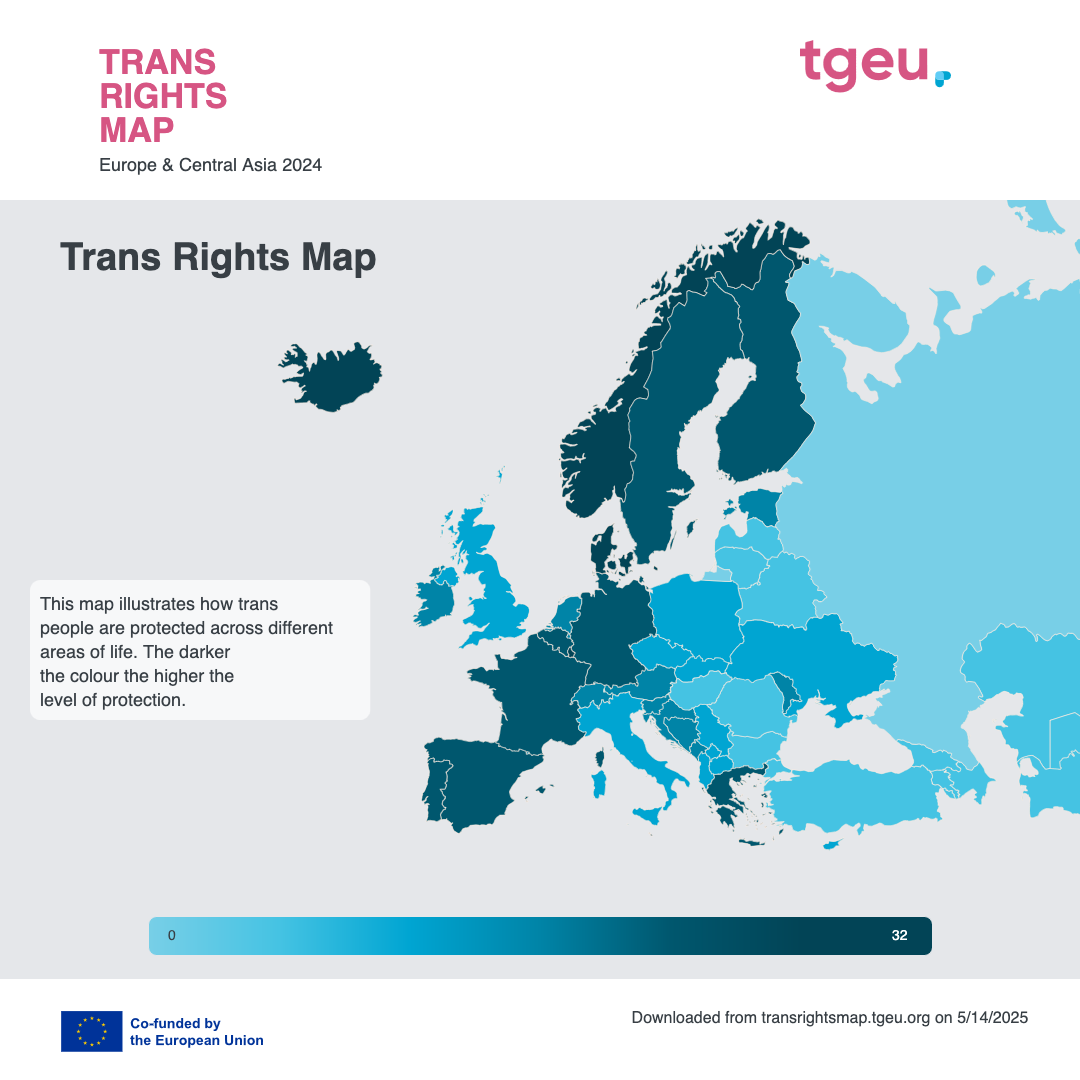 Europe’s Latest Trans Rights Map Shows Unprecedented Regression