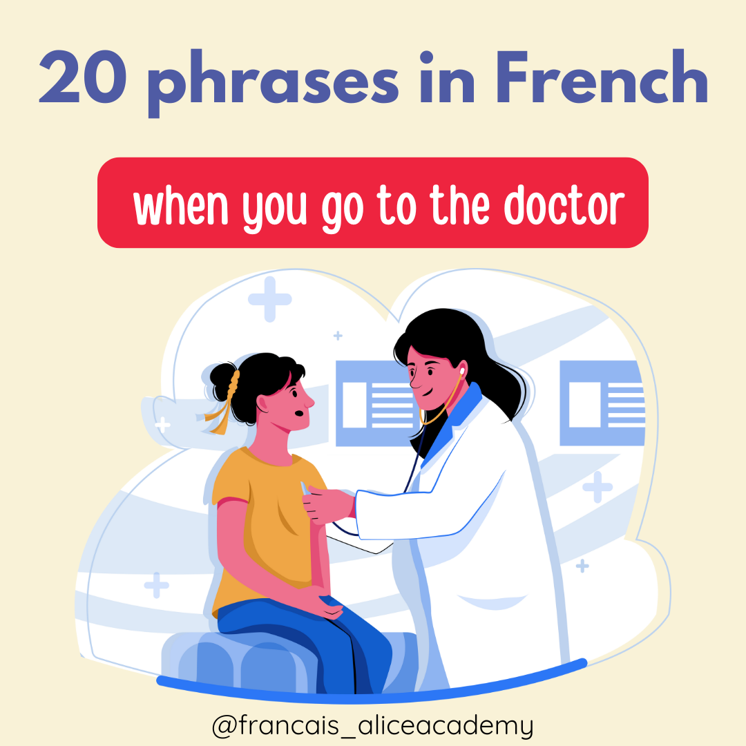 20 phrases quand on va chez le médecin