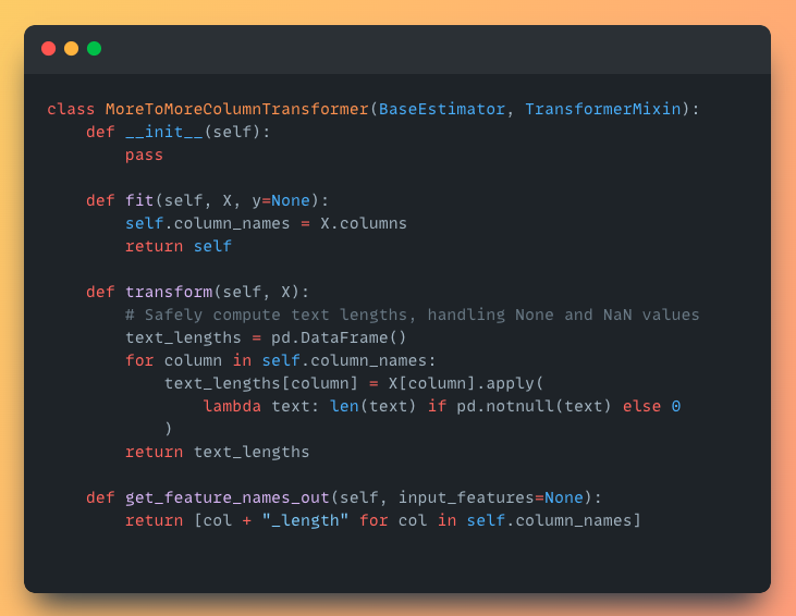 Solution to Sklearn Pipeline Custom Transformer Headache