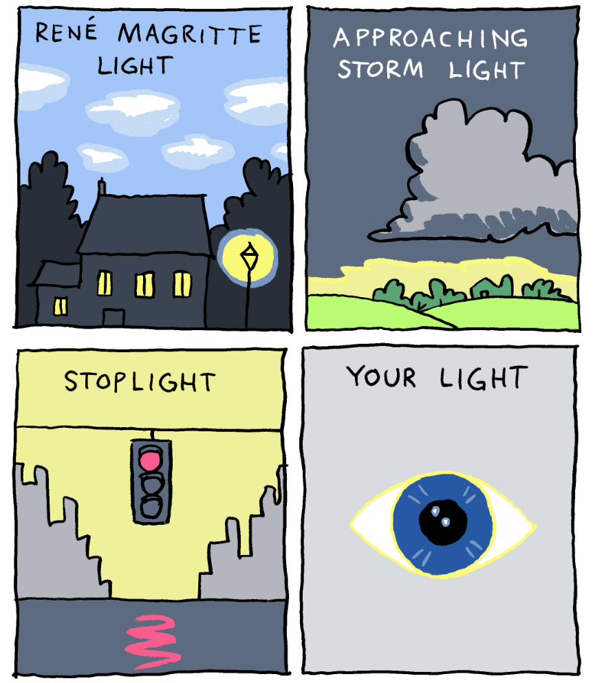 Types of Light - by Grant Snider - Incidental Comics