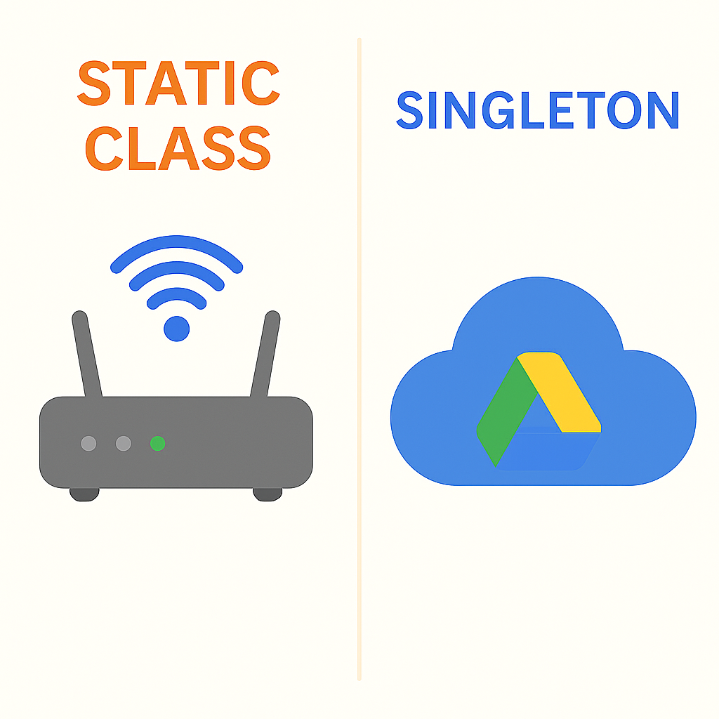 Singleton vs Static Class in C#: Which One Should You Use and When?