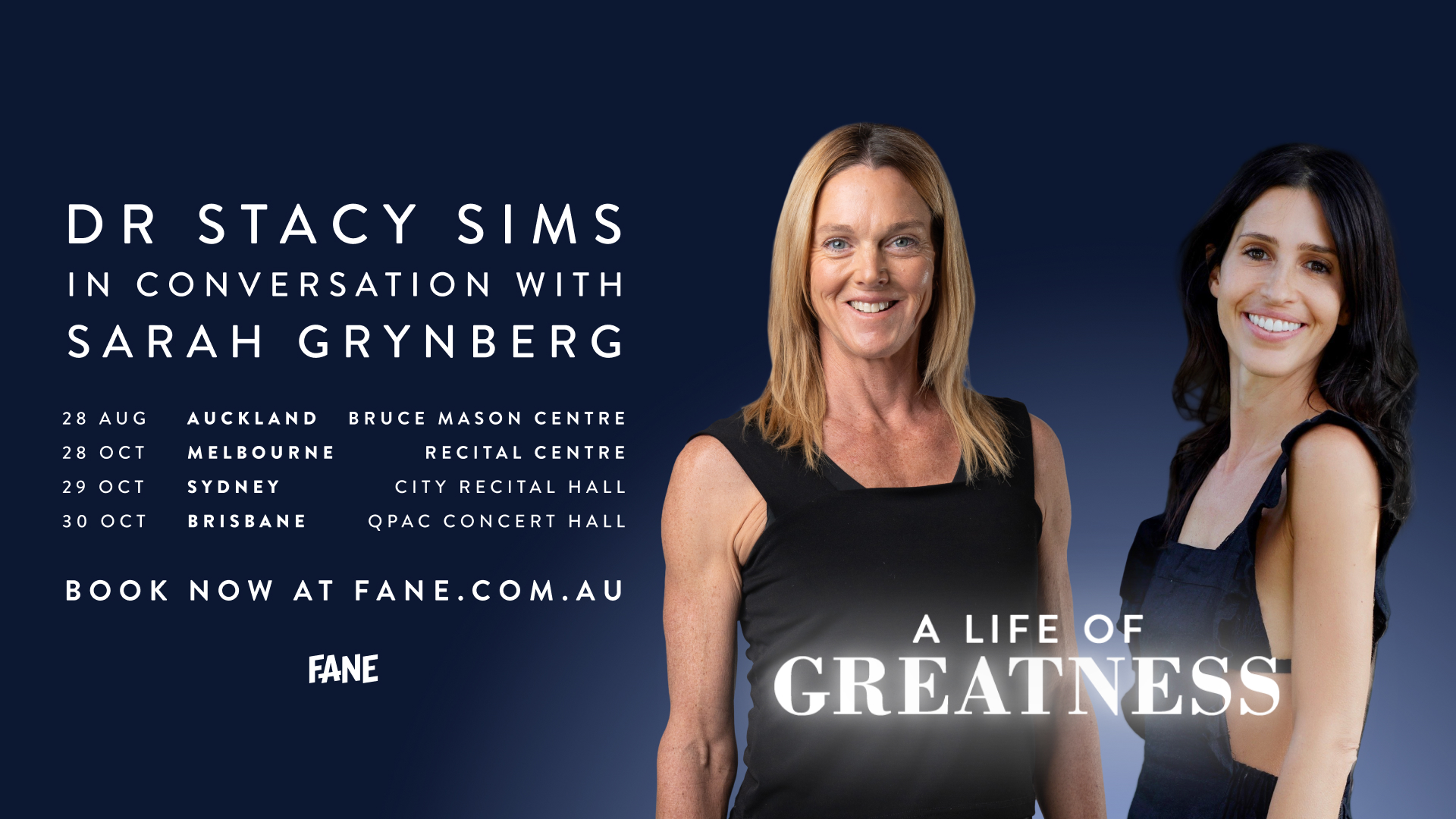 Sarah Grynberg & Stacy Sims Live Tour