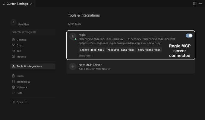 Build an MCP-powered RAG over Videos - by Avi Chawla
