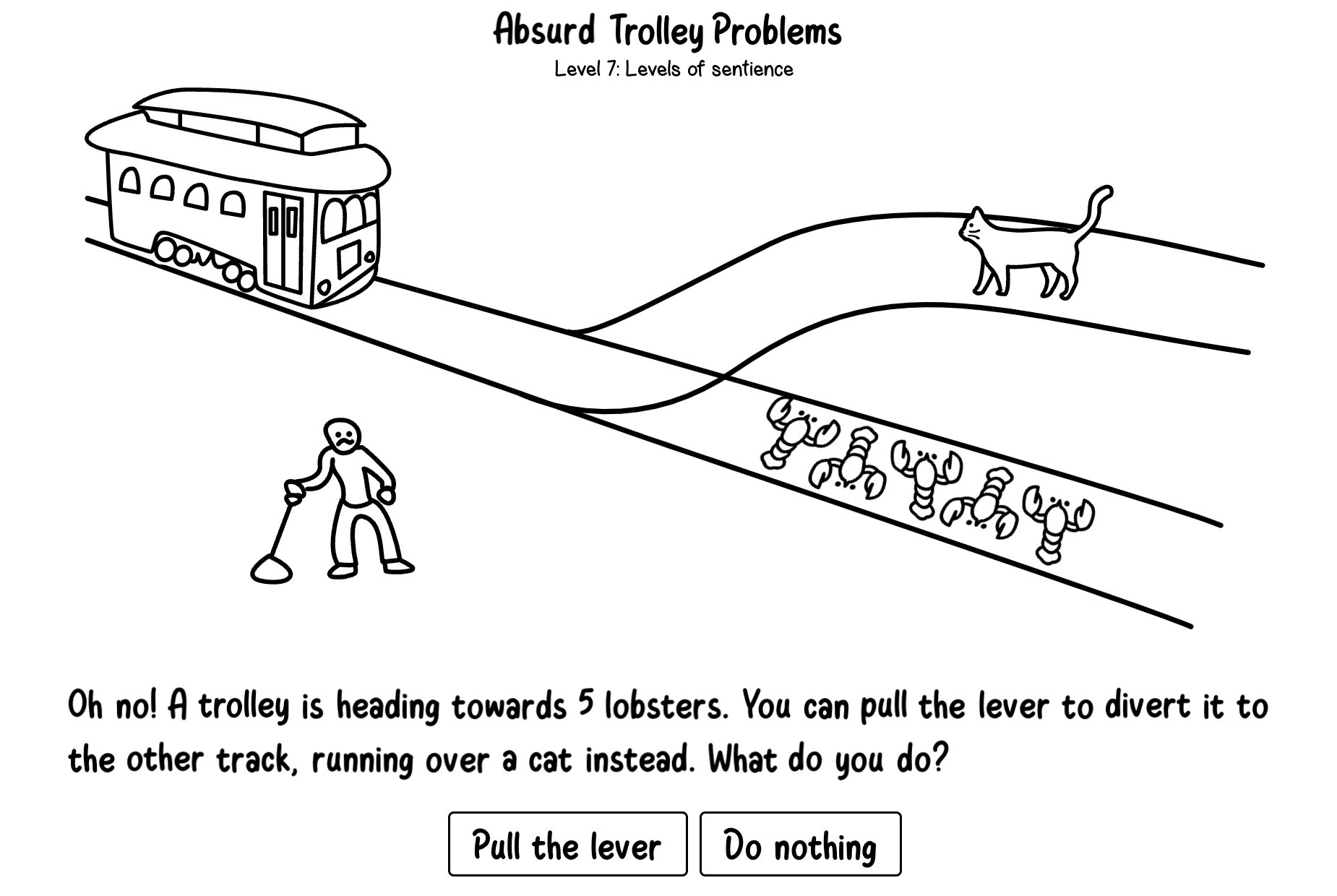 Let's try Absurd Trolley Problems! 𝙿𝚊𝚛𝚝 𝟷