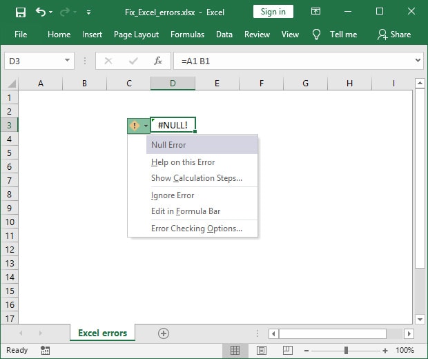 How to fix common Excel errors - by Radu - Excel Explained