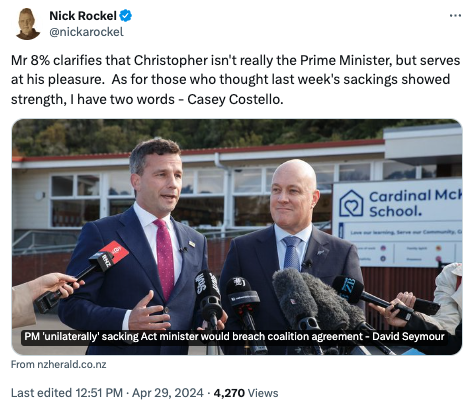 GUEST BLOG: Nick Rockel – Serving at Seymour’s pleasure | The Daily Blog