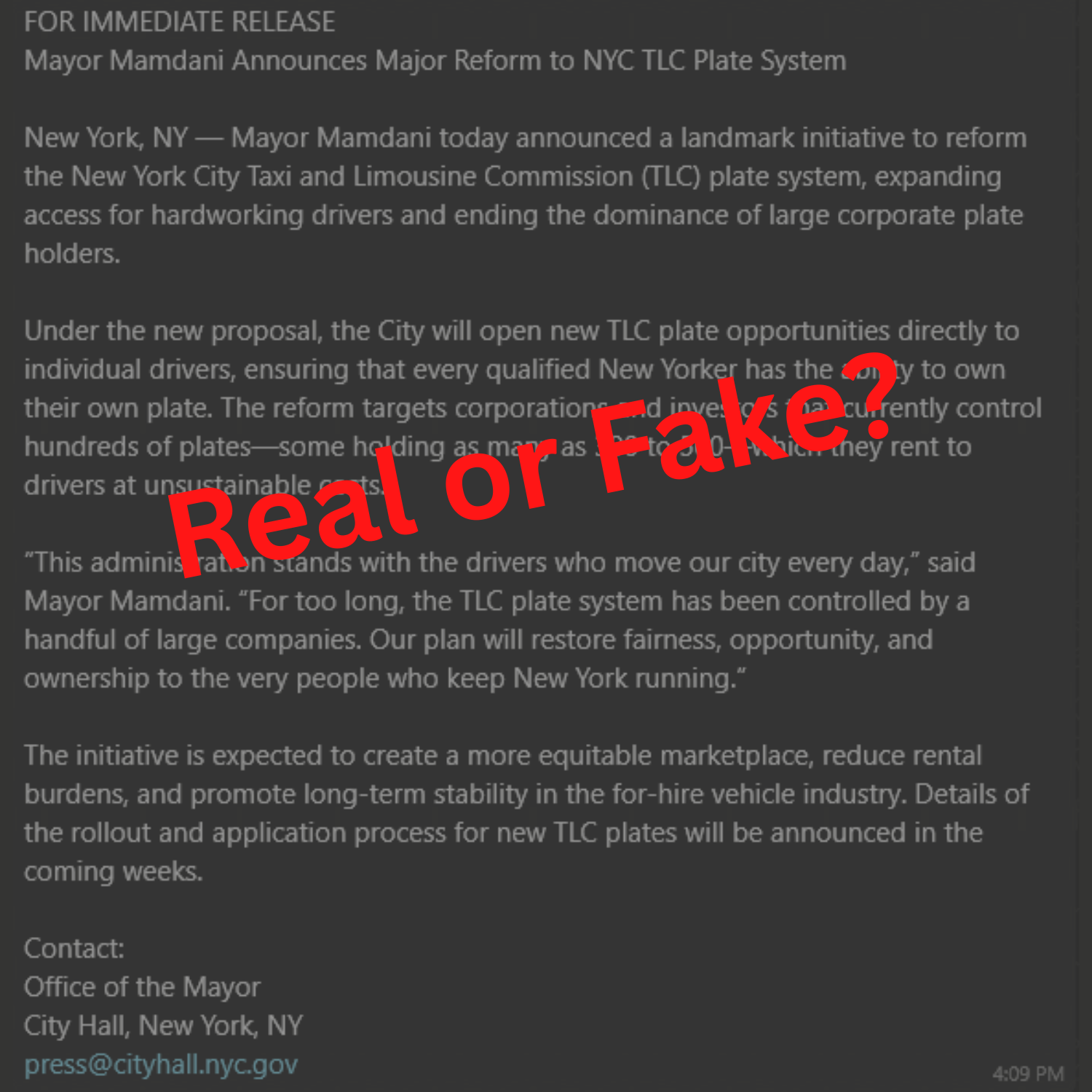 Fast Track Mobility Enters NYC’s TLC Plate Rental Market as Drivers ...