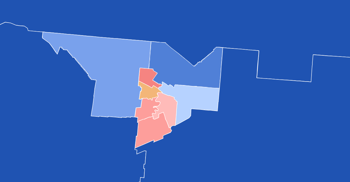 The map that delivers Poilievre's majority