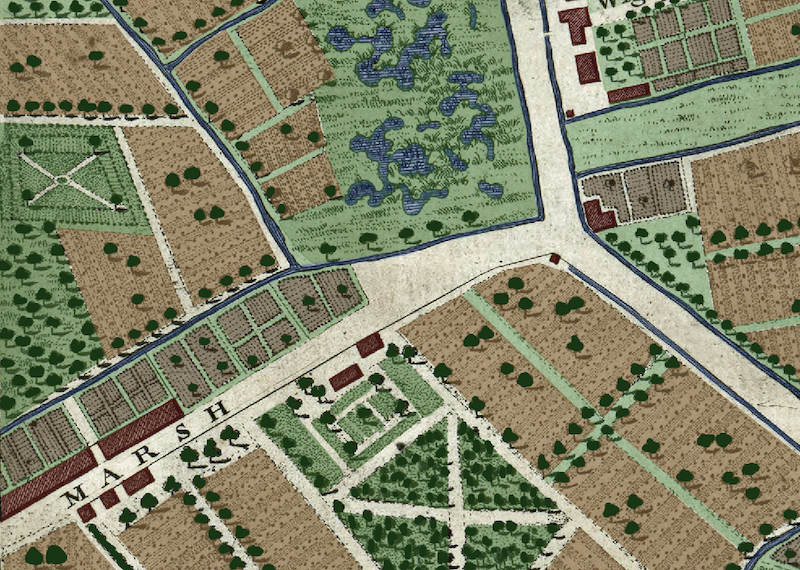 The 1746 Rocque Map Of London... Now In Colour
