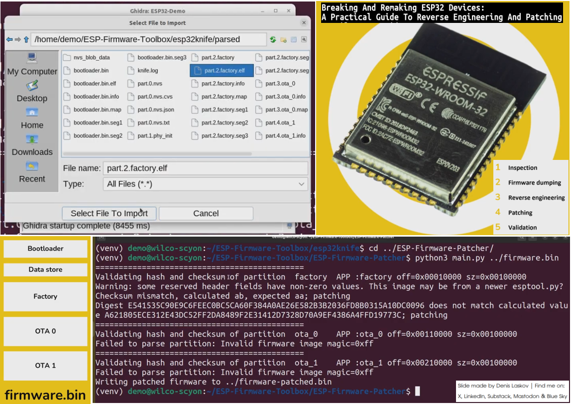 Hacking Esp32 Chips Dump The Firmware Use Esp32knife To Slice It And