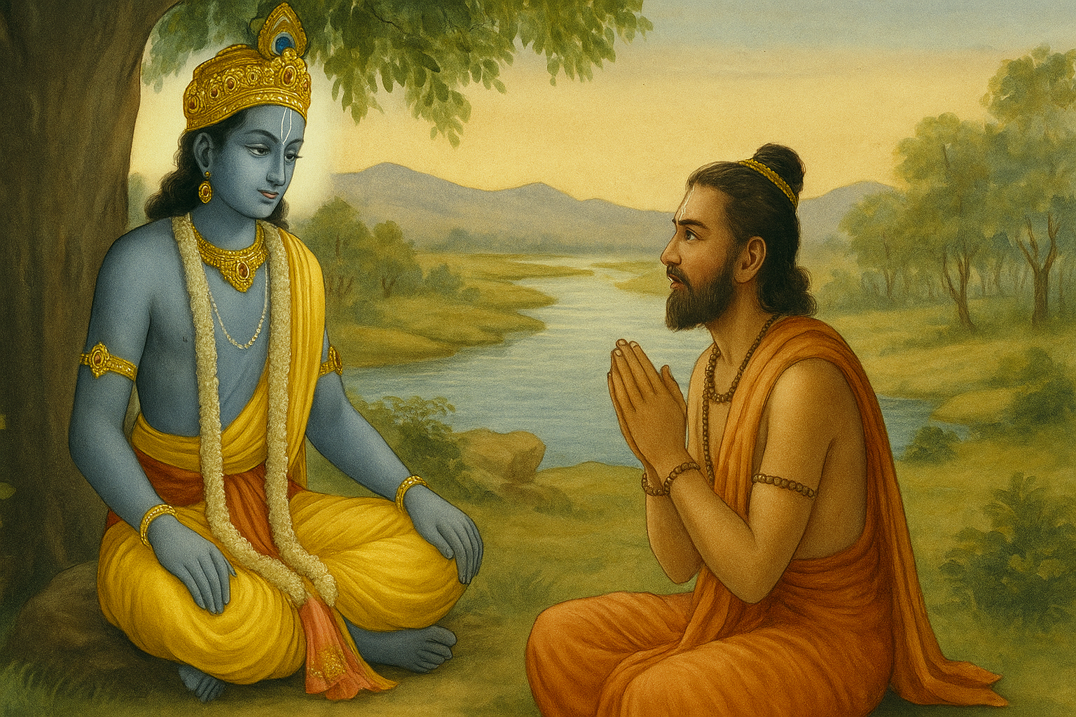 When the Curtain Falls: Uddhava’s Final Moments with Krishna