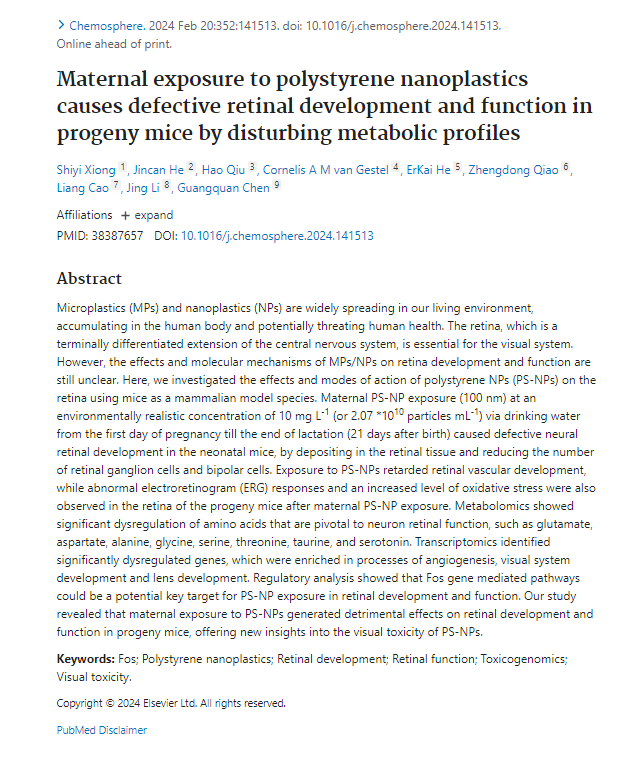 STUDY ANALYSIS: Microplastics in Your Eyes