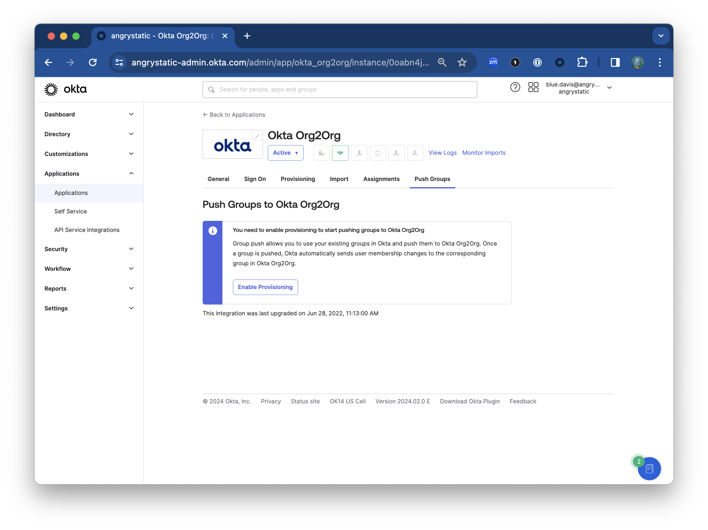 Configuring Okta Org2Org - by Blue Davis - The Tech Diaries