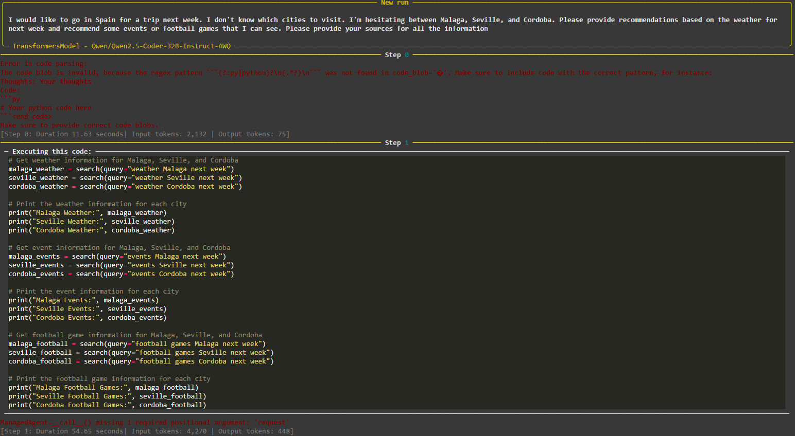 Local Agentic AI with smolagents and Qwen2.5 Coder