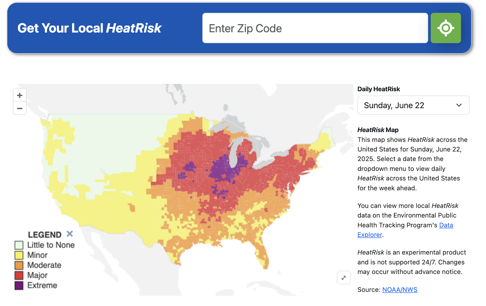 Heat risk paradoxes, disease trends, and food alerts