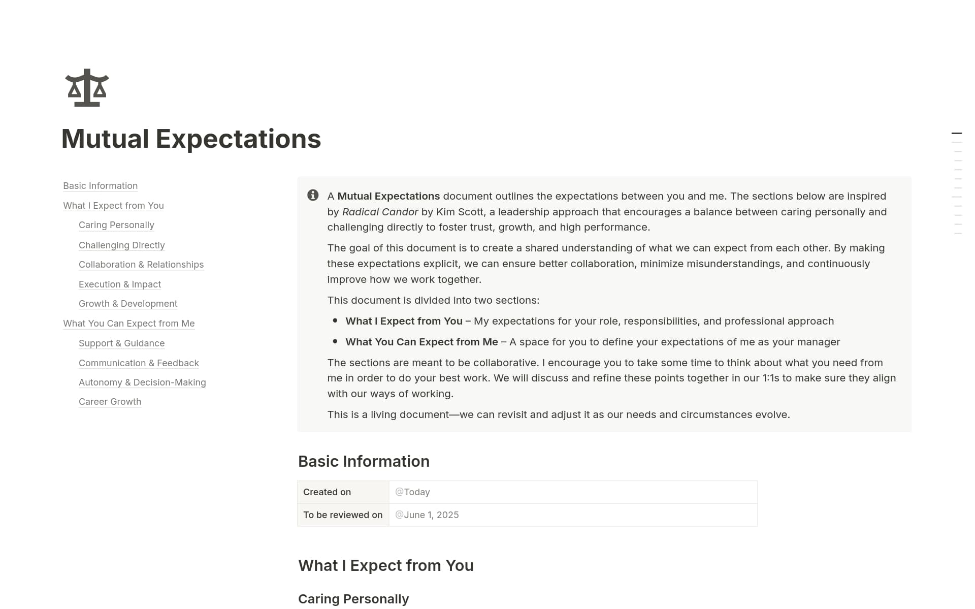 A free 1:1 Meeting Template to boost growth and align expectations