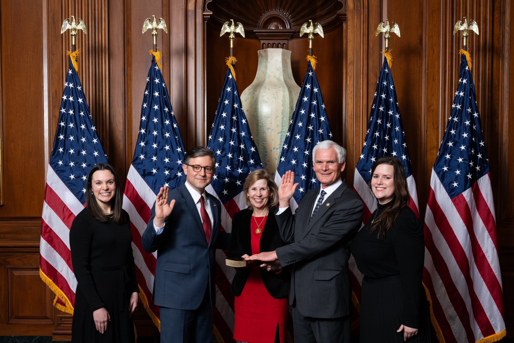 Congressman Latta begins another term, family by side