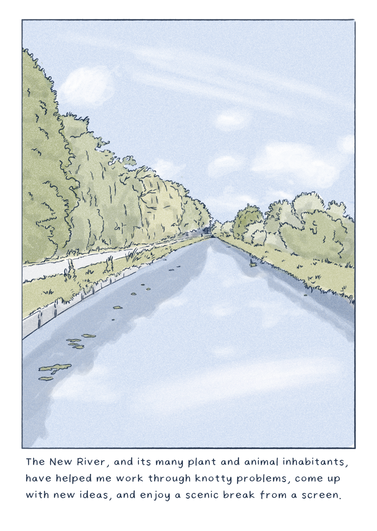 Illuminating letters: let's go for a walk
