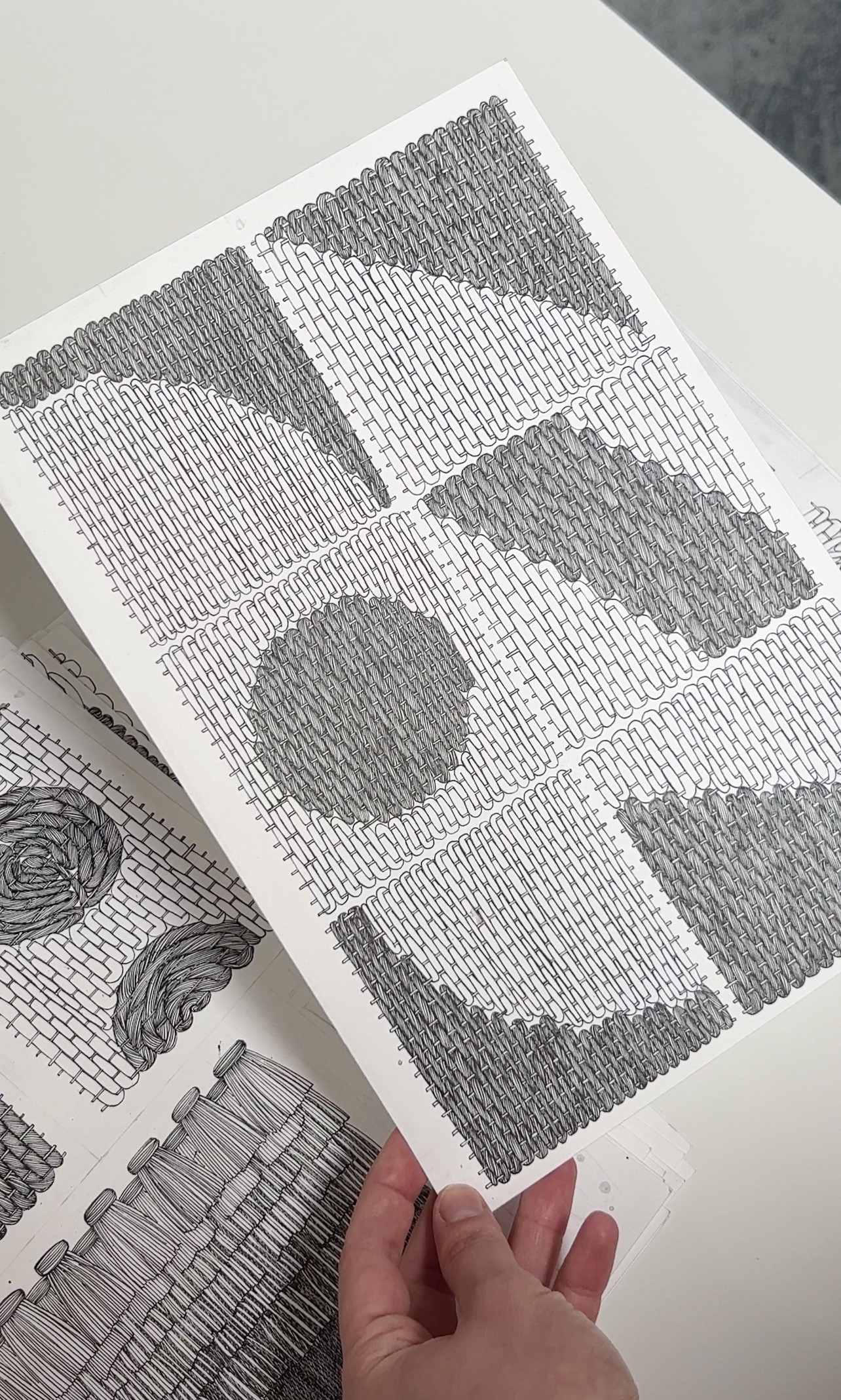 Drawing A Weaving - by Christabel Balfour