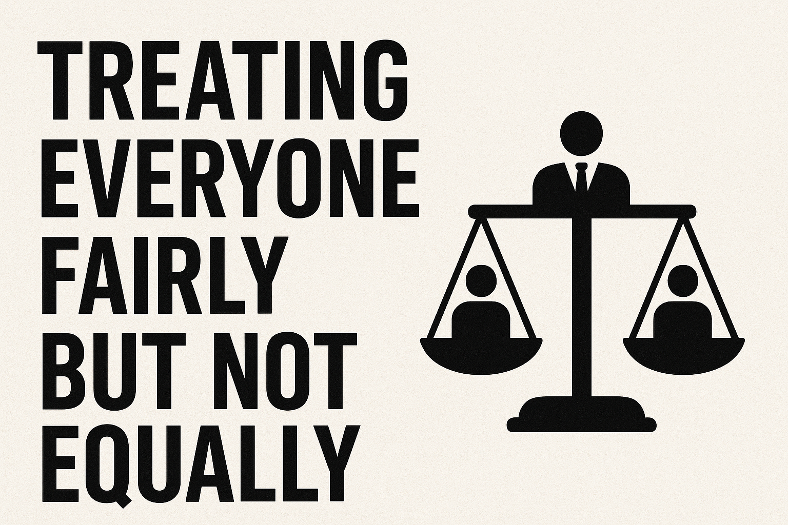 Treating Everyone Fairly Doesn’t Mean Treating Everyone Equally