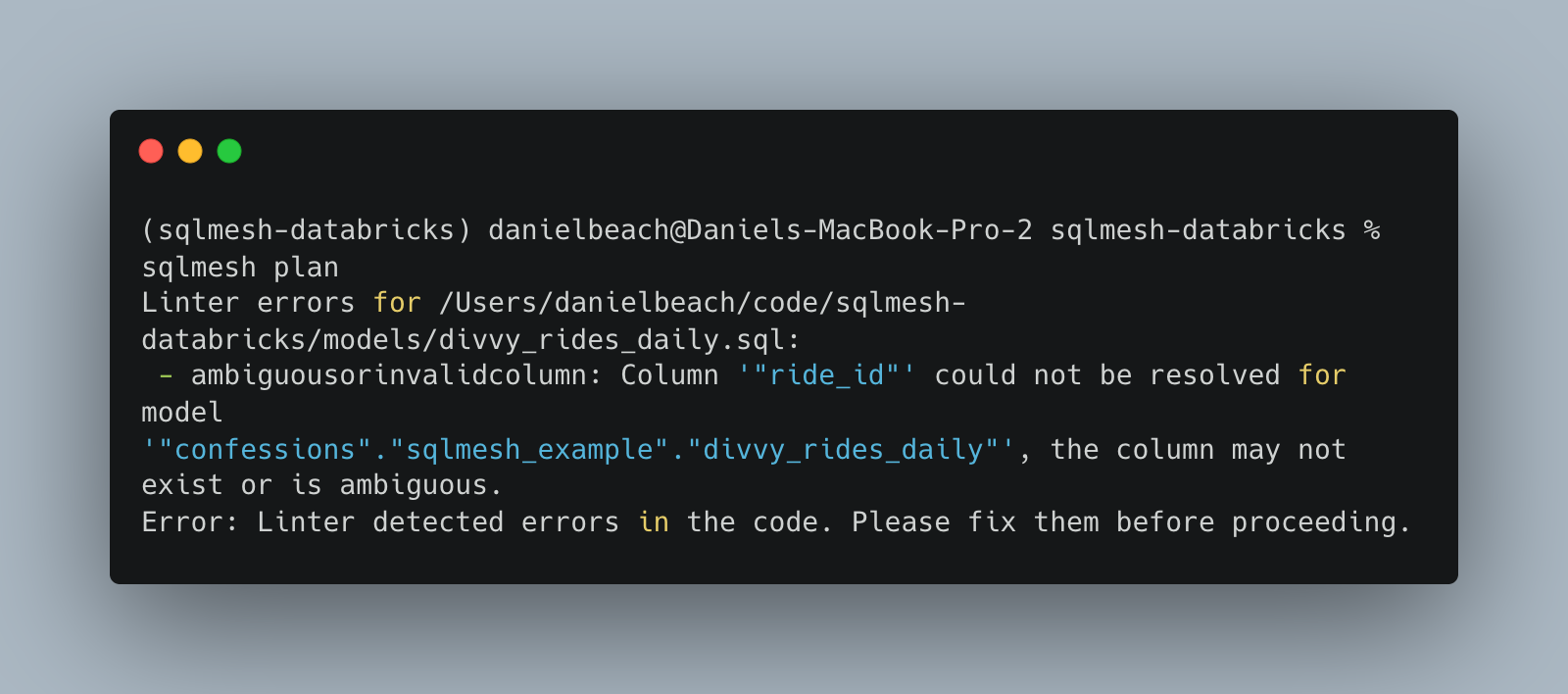 SQLMesh for dummies. - by Daniel Beach