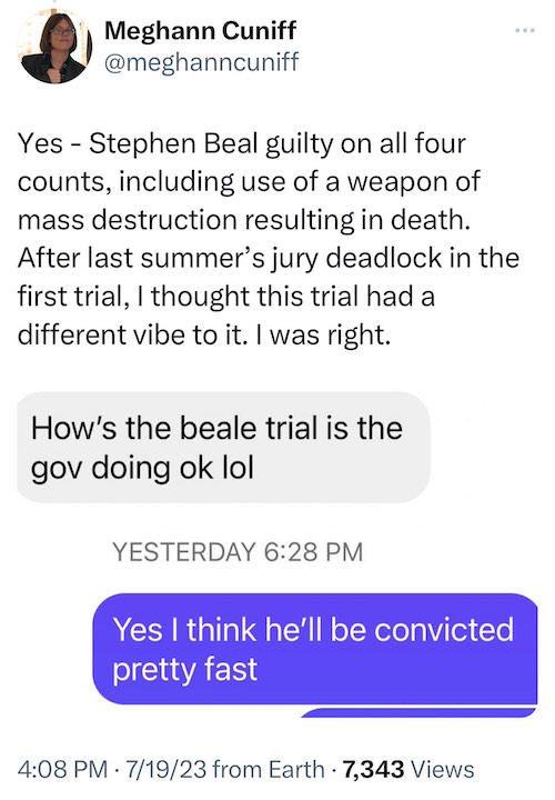 Stephen Beal convicted in fatal bombing of Ildiko Krajnyak