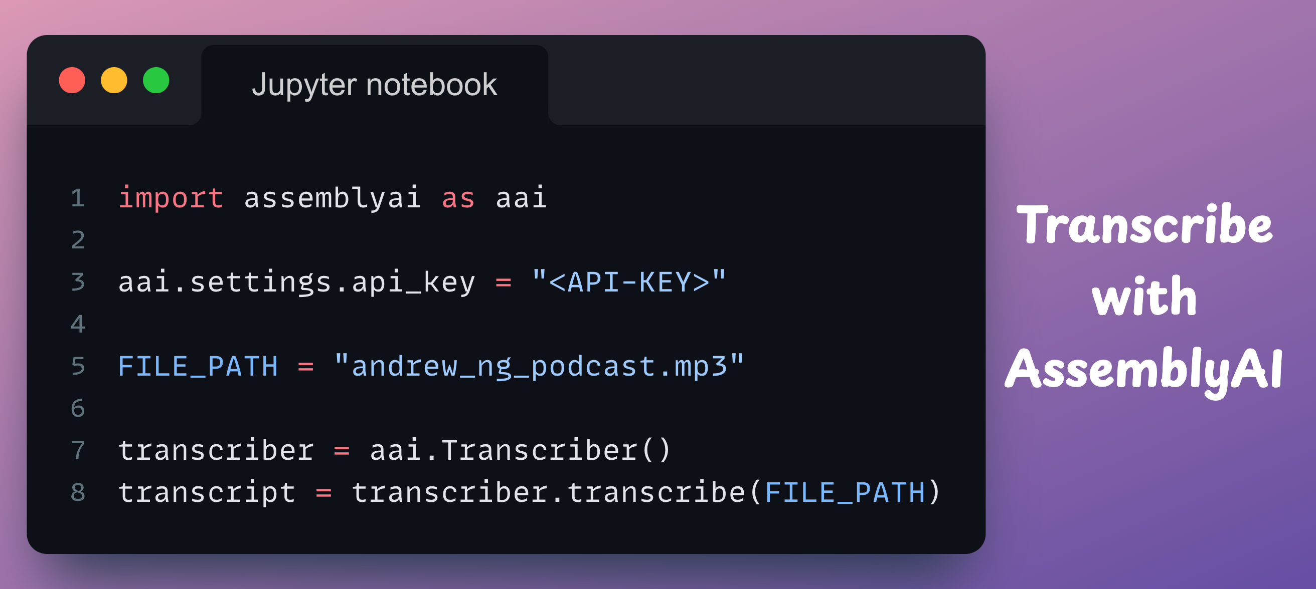 Automatic Speech Recognition with AssemblyAI