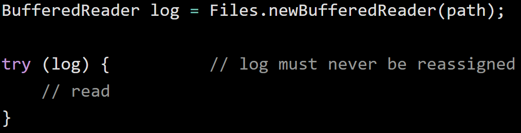 Java Scope, Part 4 — try-with-resources and Catch Blocks