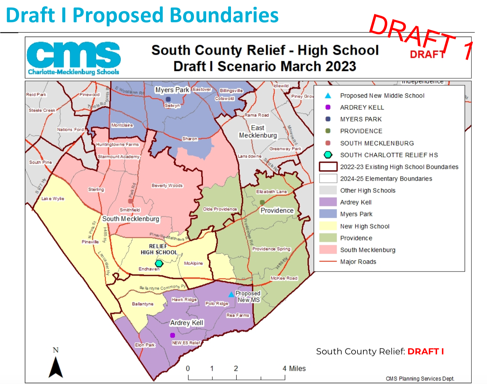 BREAKING: CMS unveils latest south Charlotte school boundary maps