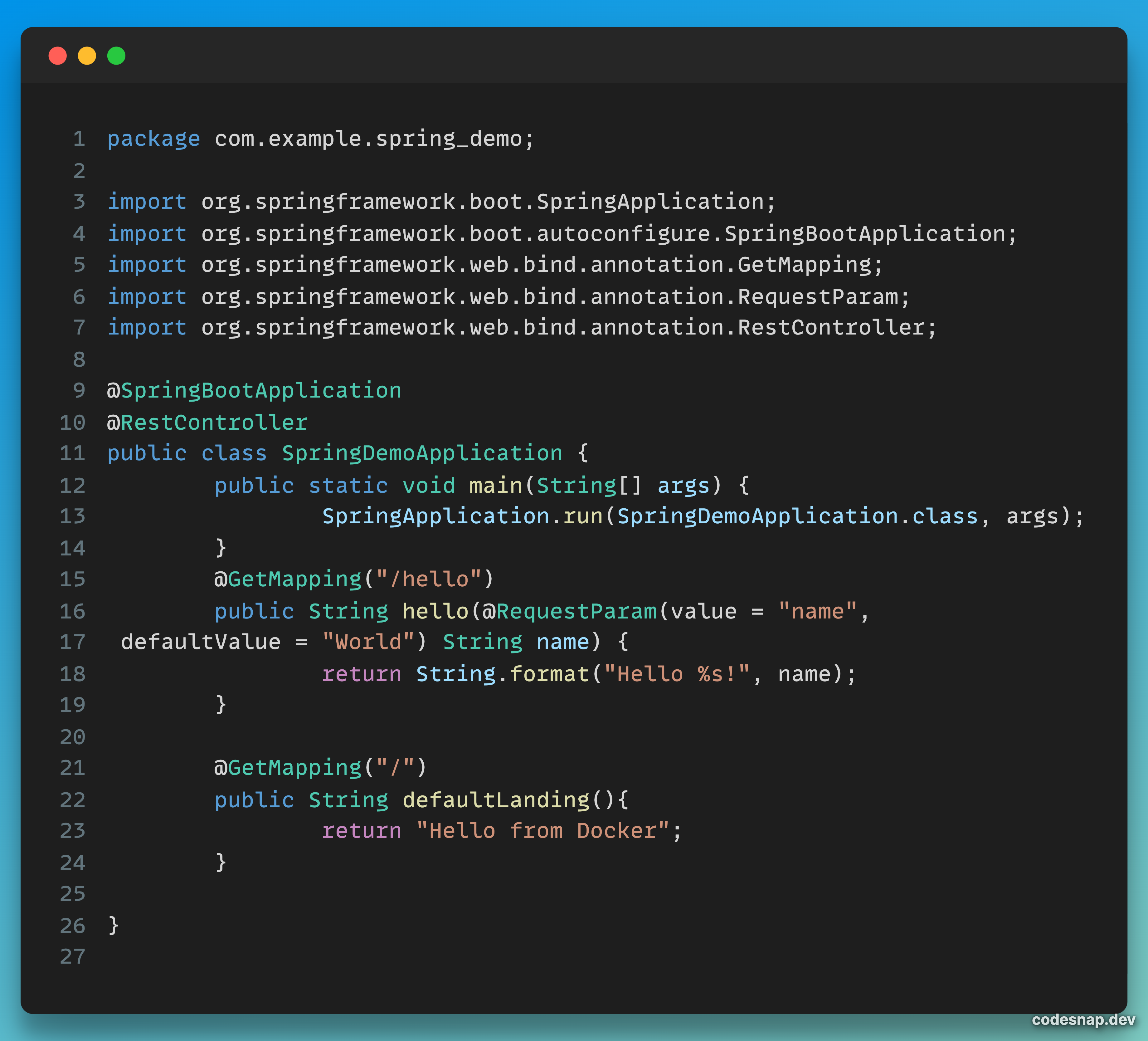 Guide to : Java Spring Boot Docker Container Image