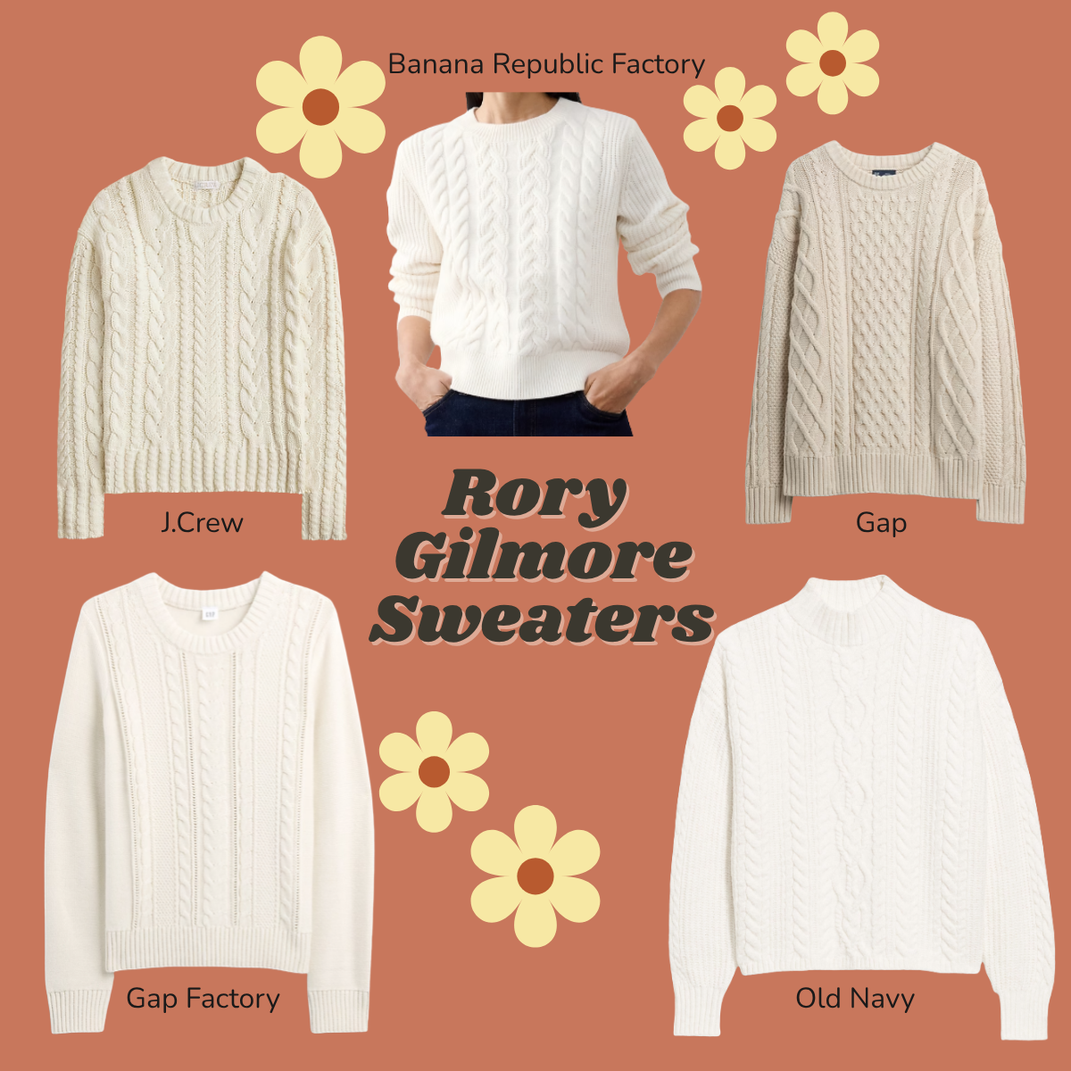 The "Rory Gilmore" Sweater Edit and Outfit Ideas