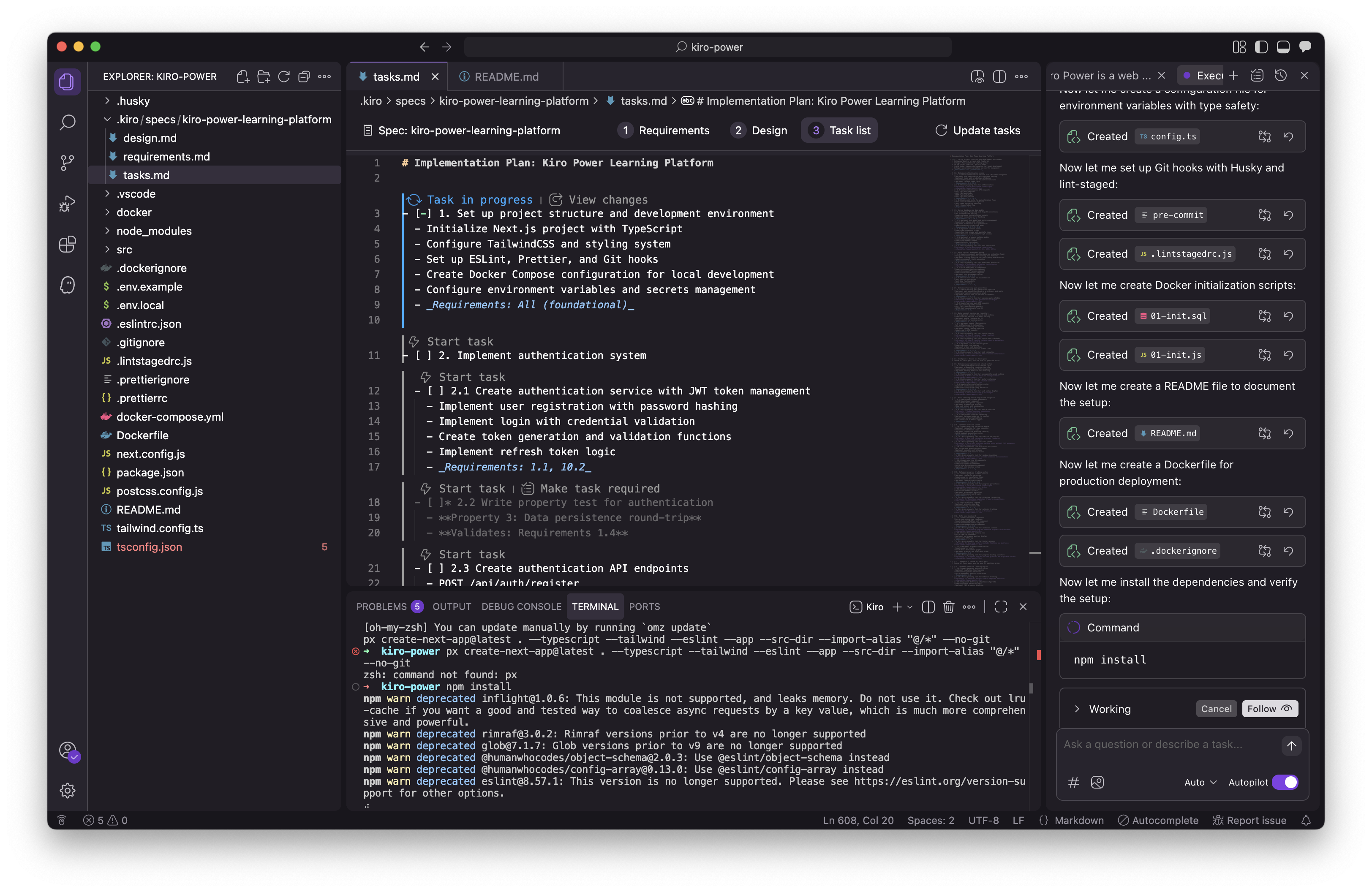 Kiro Power - Building a multi-agent, adaptive learning web app in an hour!