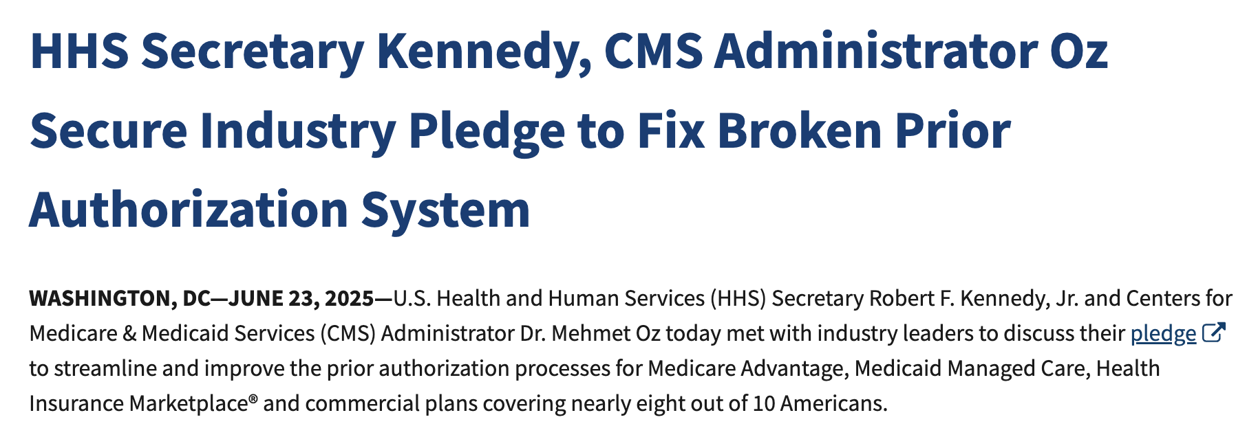 RFK Jr. Announces “Health Insurance Breakthrough” That Affects Nearly ...