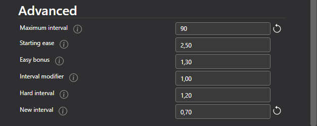 Advanced Anki Settings - Our Laboratory