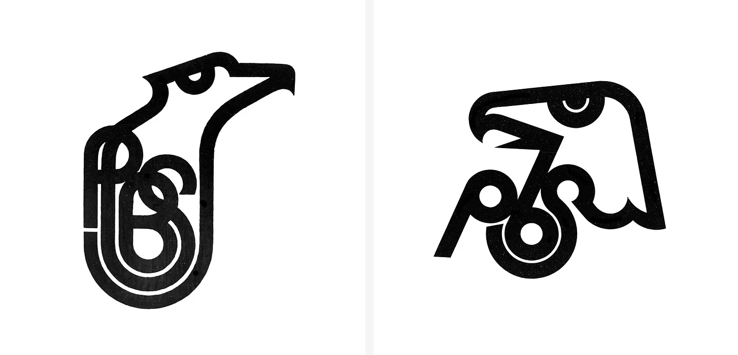 PBS logo 1971 & 1984 – Logo Histories - by Richard Baird