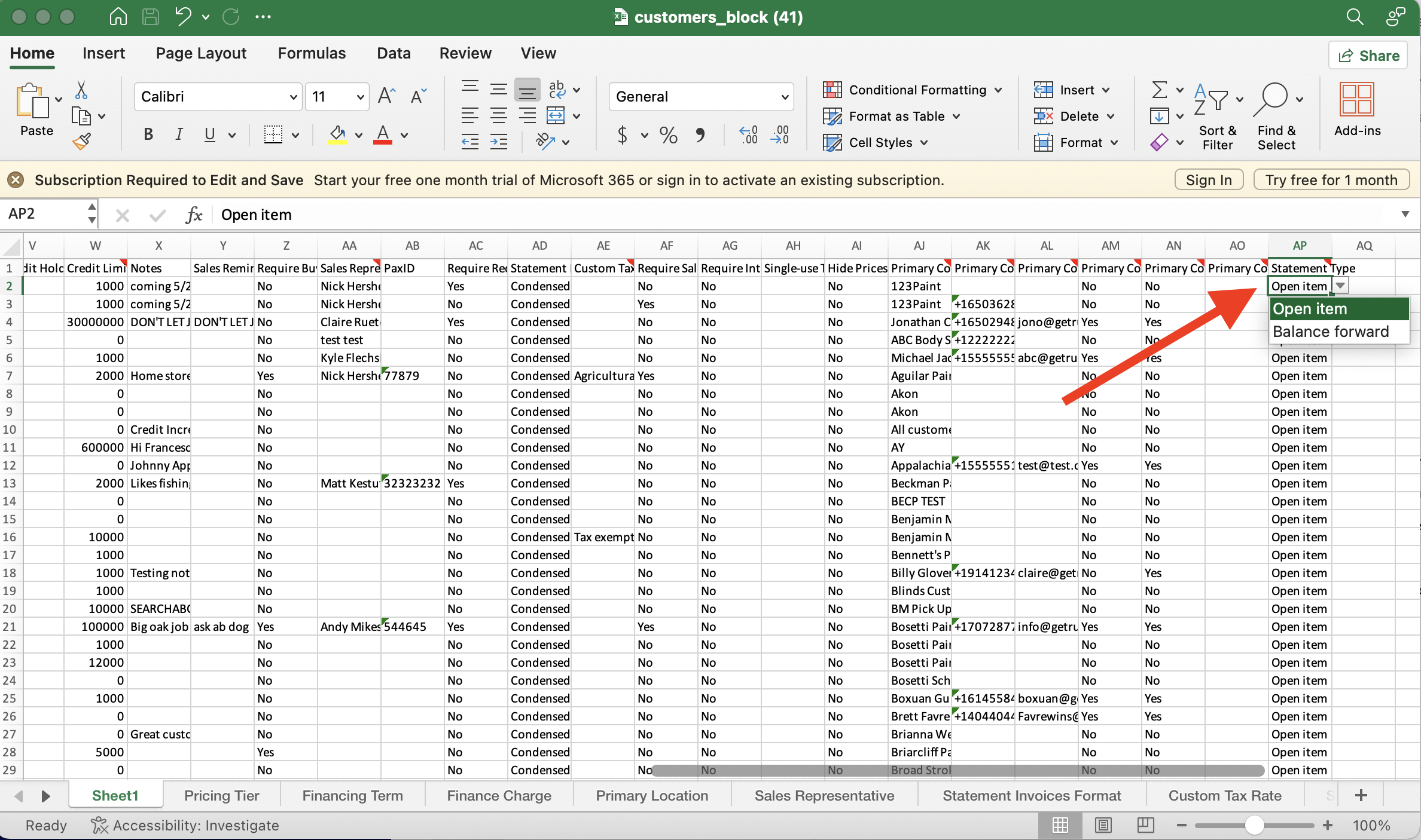 Balance Forward and Open Item Statements 📄