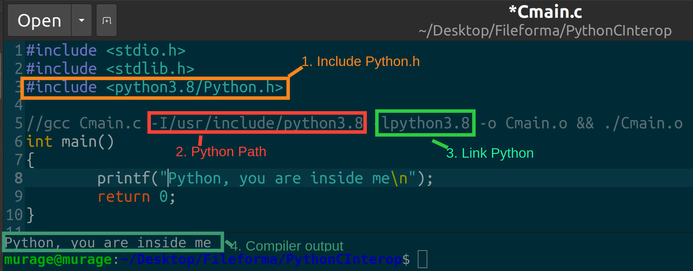 Making C and Python Talk to Each Other - by Murage Kibicho