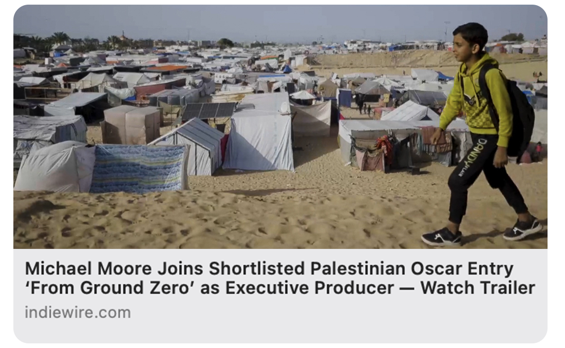 WATCH THE OSCAR-SHORTLISTED FILM “FROM GROUND ZERO” — filmed in Gaza ...
