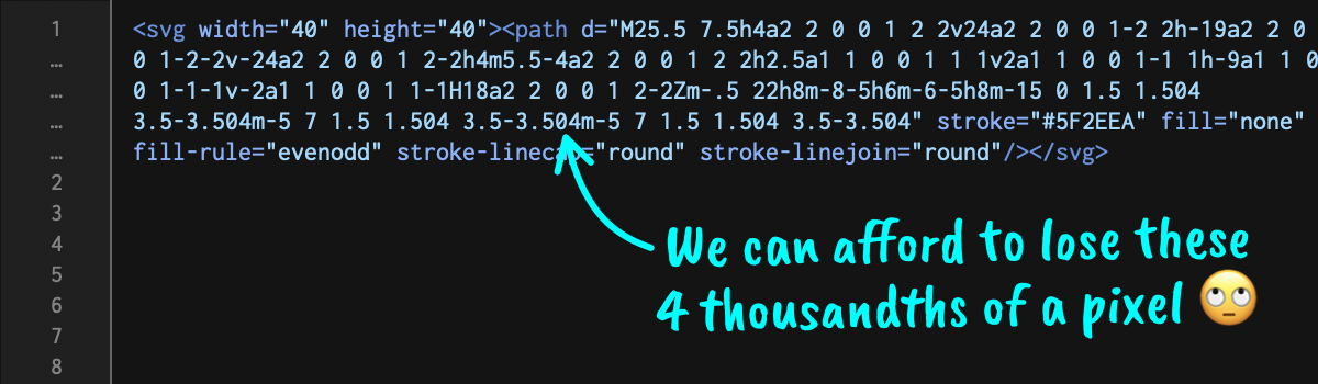 Super Crispy SVG Icons - by Alex Duncan - persevering