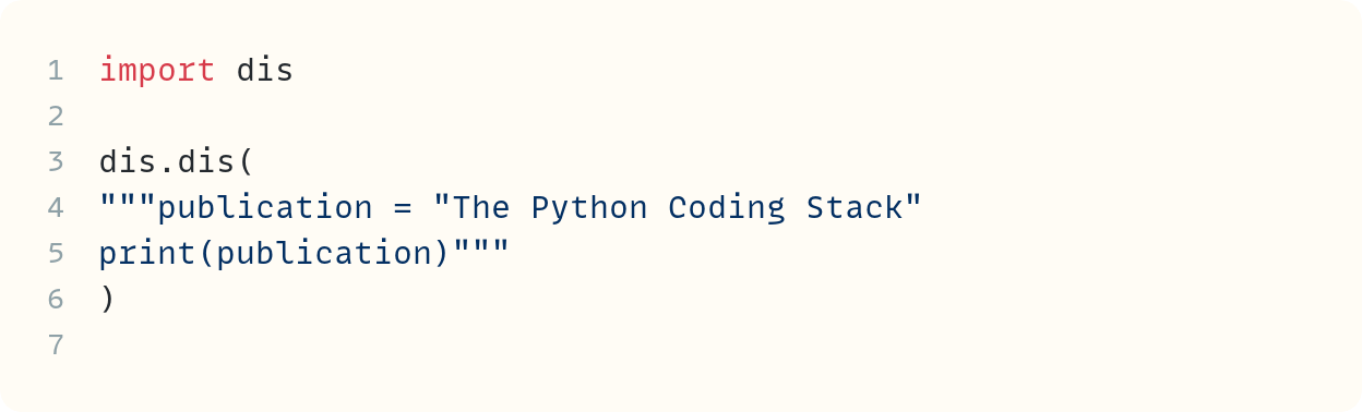 Python Backstage • Disassembling Python Code Using the `dis` Module