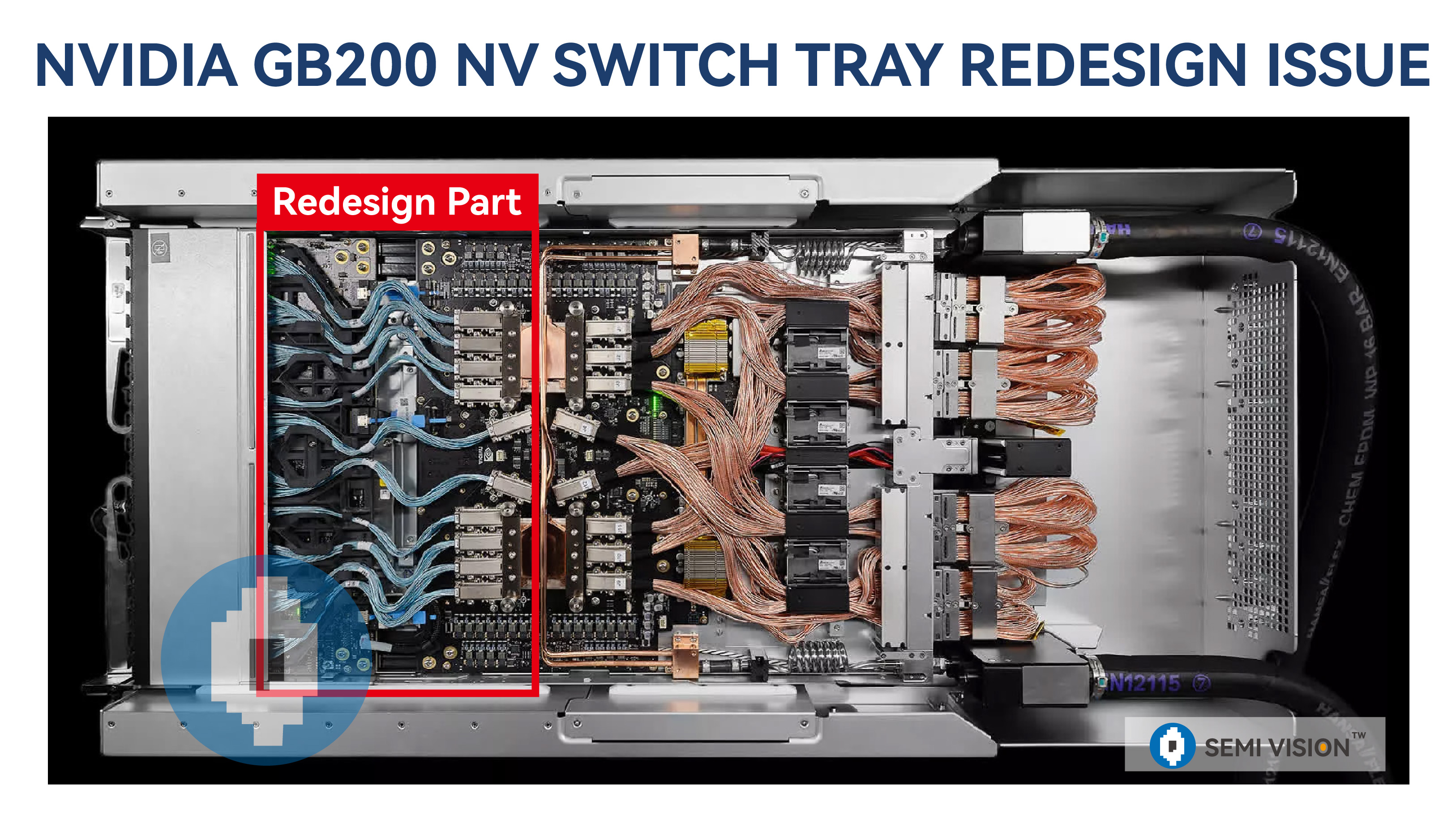 Nvidia GB200 NVSwitch Tray Redesign Issue - SEMIVISION