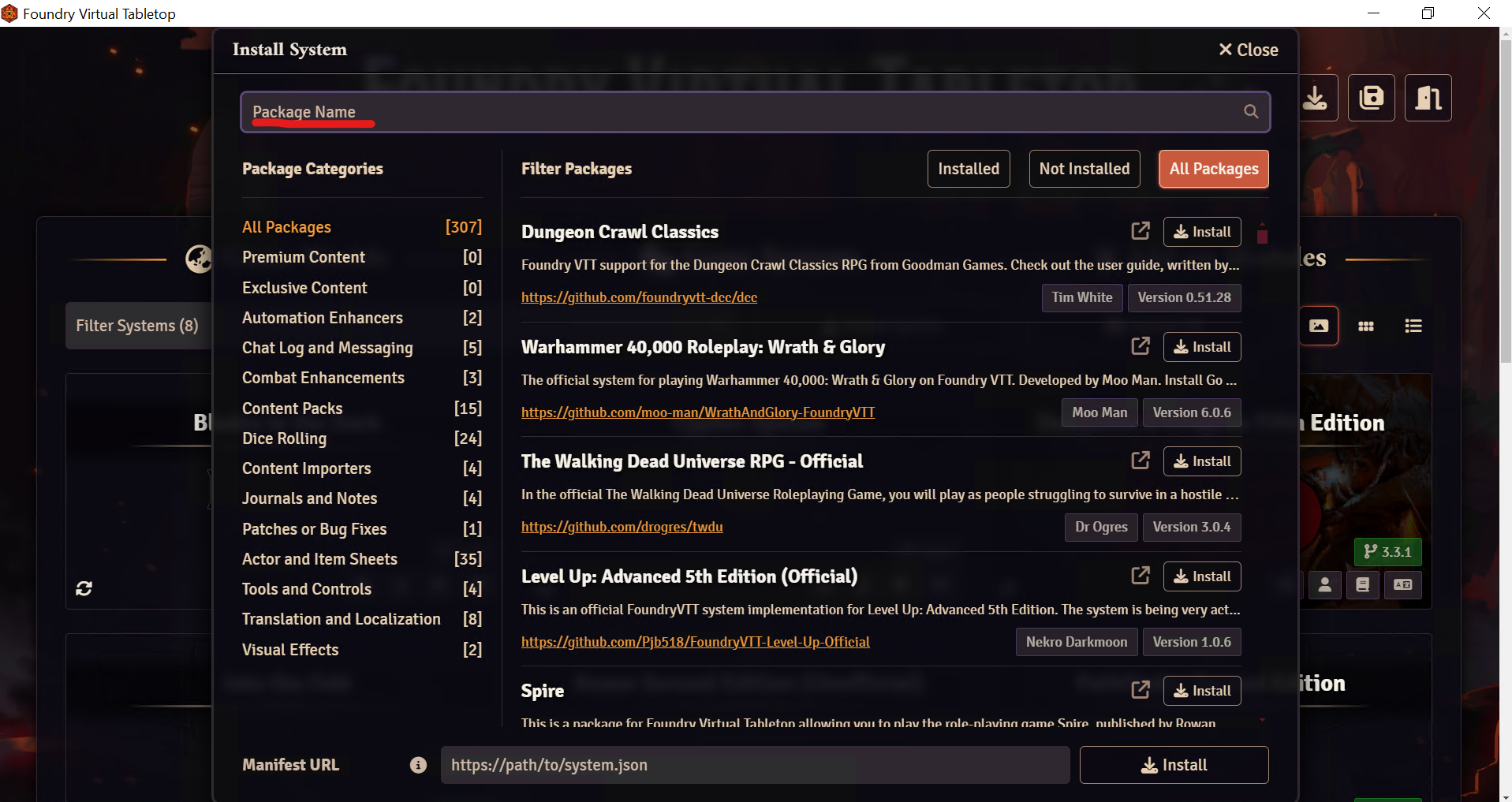 Setup A Game World In Foundry Virtual Tabletop