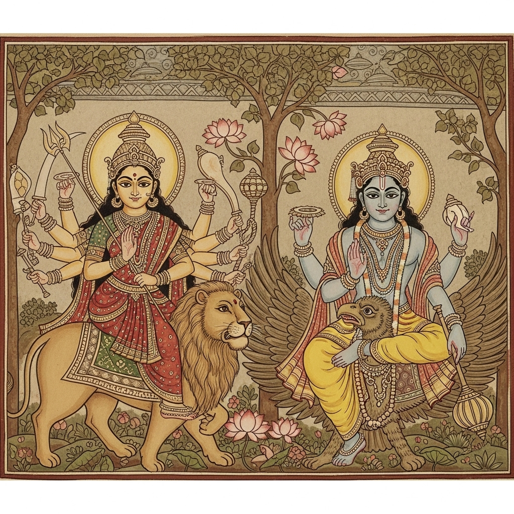Why Hindu Gods Are Depicted with Many Arms, Heads, and Vehicles