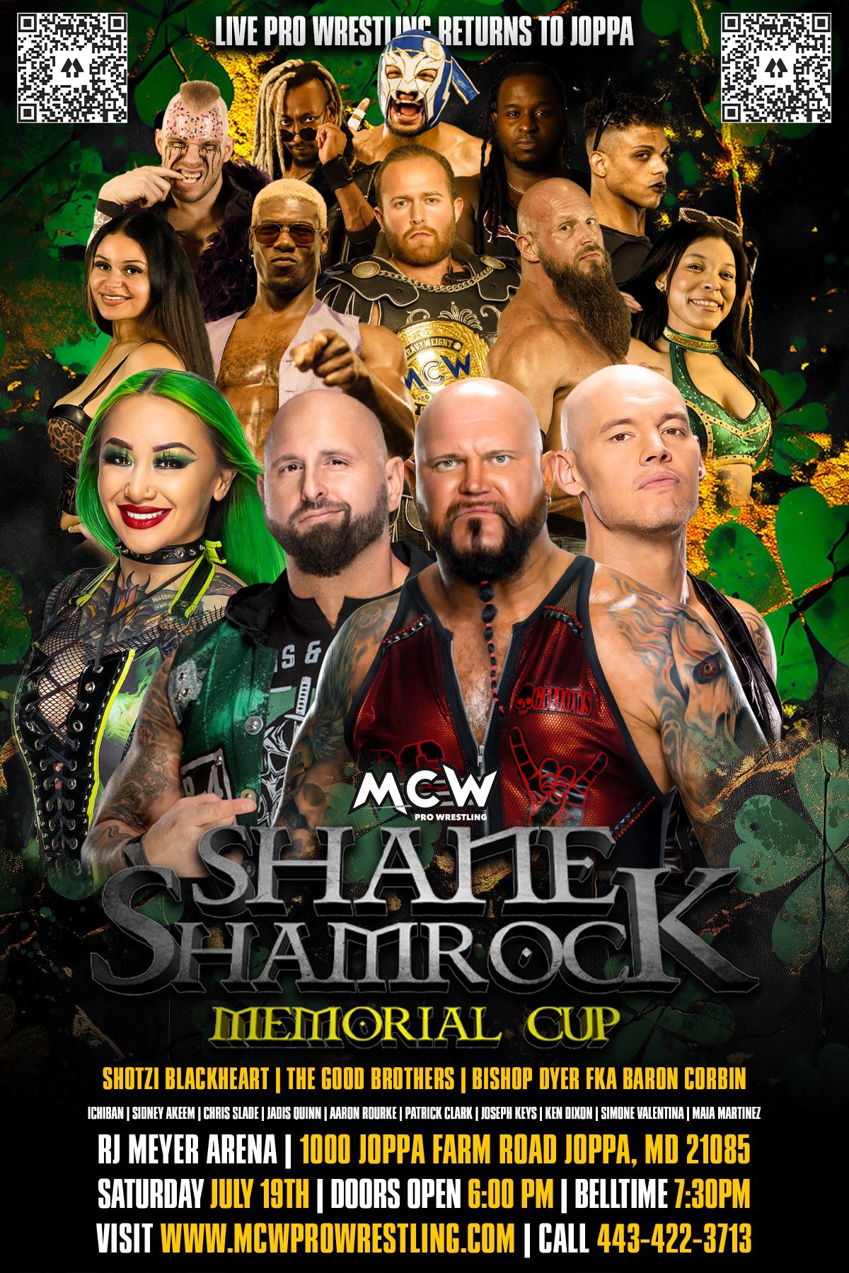 Saturday: MCW's 2025 Shamrock Cup in Joppa