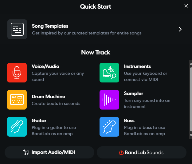 Bandlab: Creating your first track - Virtual Instrument Track