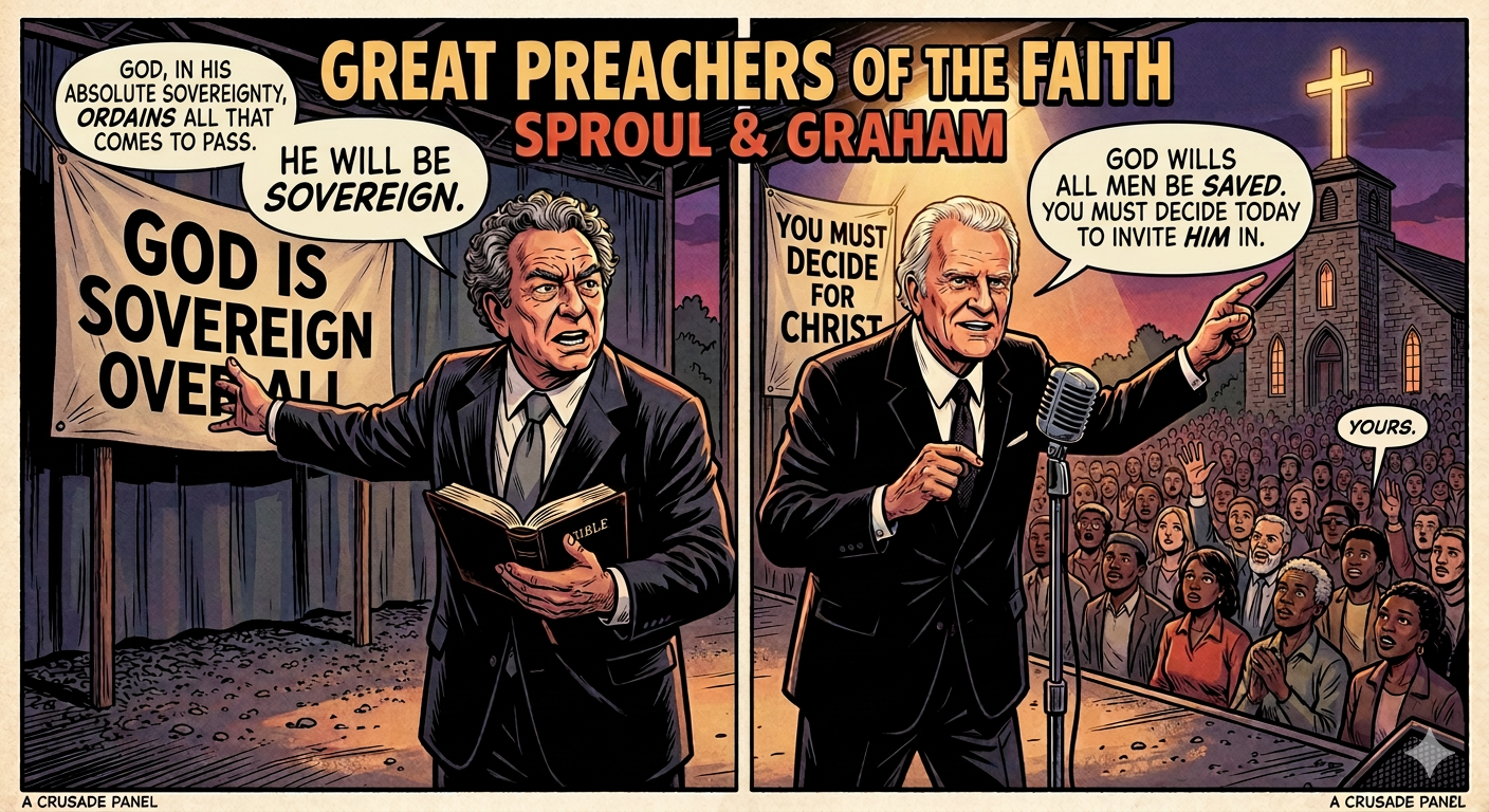 R.C. Sproul Won't See Billy Graham in Heaven