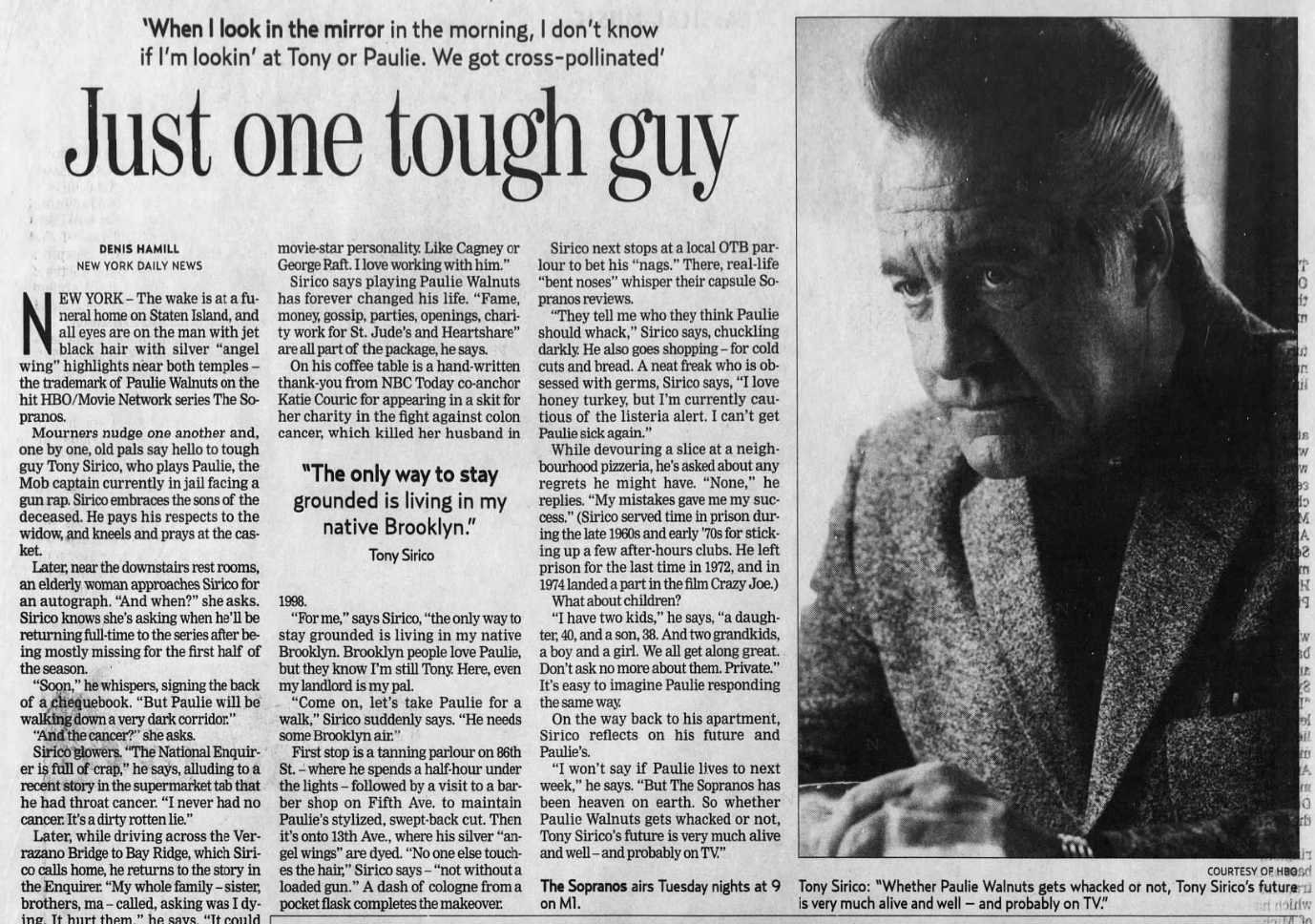 From Wiseguy to Actor: The Turbulent Life and Journey of Tony Sirico