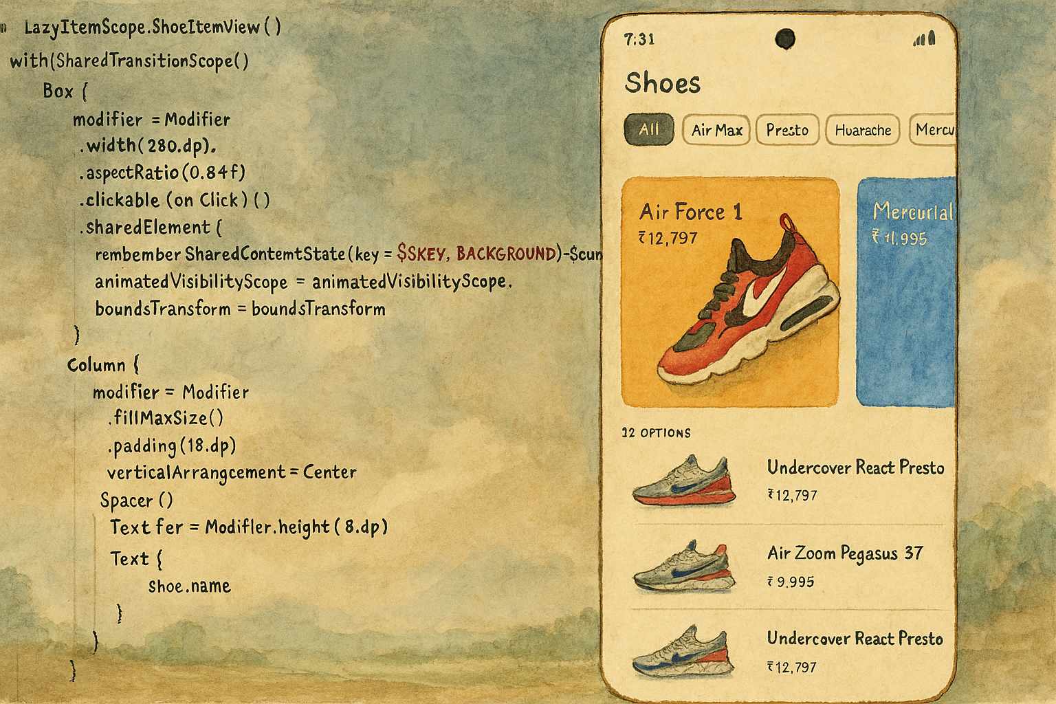 Creating Magical Shared Element Transitions with Jetpack Compose